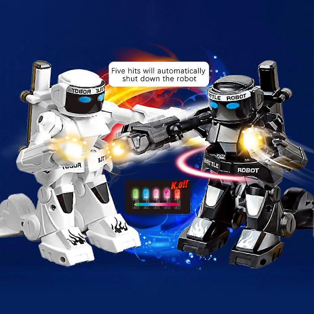 Kids RC Fighting Robot Toy with Sound & Light, Interactive Remote ...