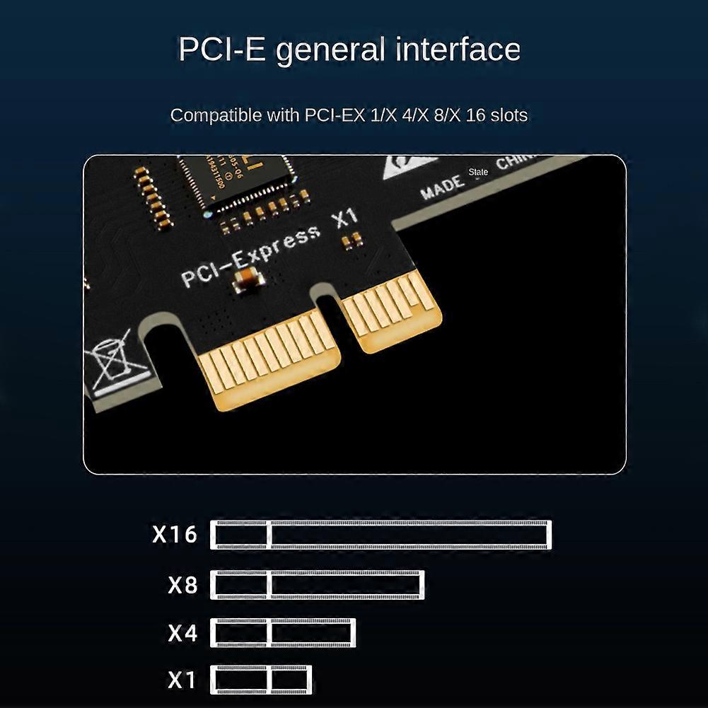 USB 3.2 and Type C PCI-E Expansion Card PCIE to USB Controller 6Port + 2Port USB-C 3.2 PCI-E ...