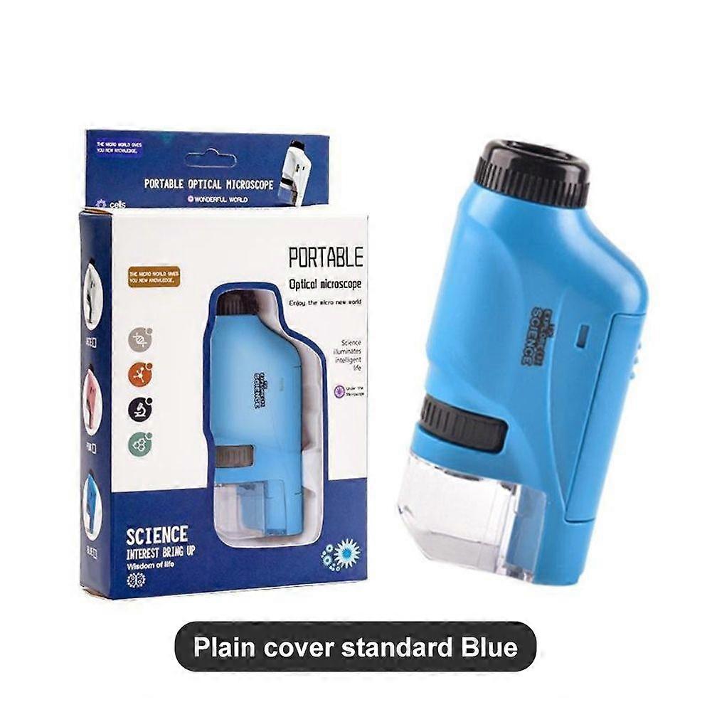 Kids Toys Science Experiment Pocket Microscope Kits 60-120x Educational Mini Handheld Microscope ...