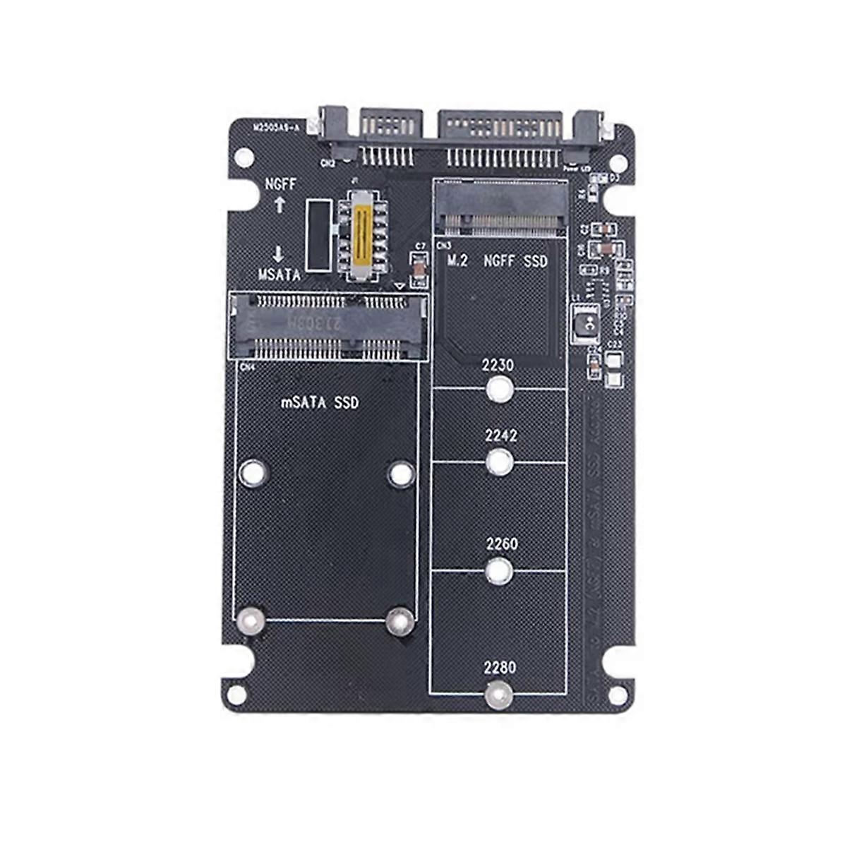 MSATA to USB Adapter MSATA Enclosure M.2 NGFF MSATA SSD to SATA 3.0 ...