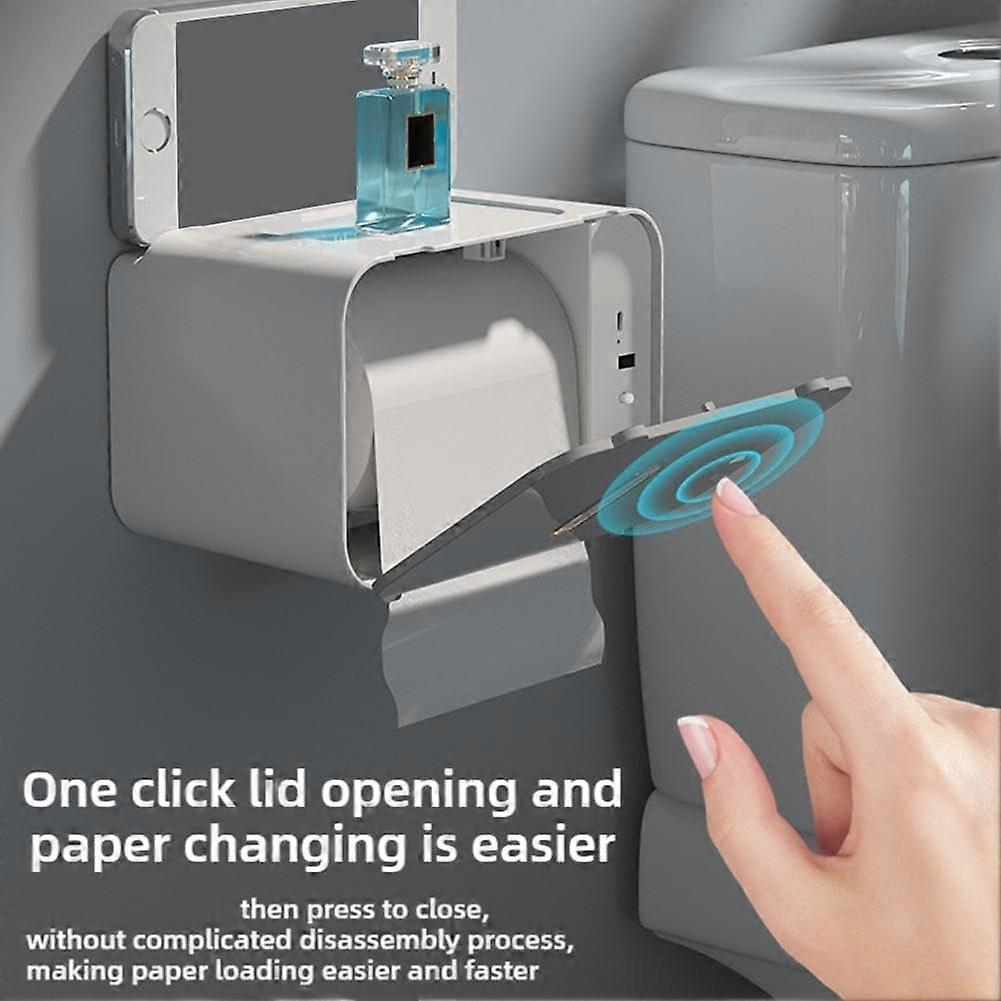 Smart Touchless Toilet Paper Dispenser Wall Mounted Automatic Sensor ...