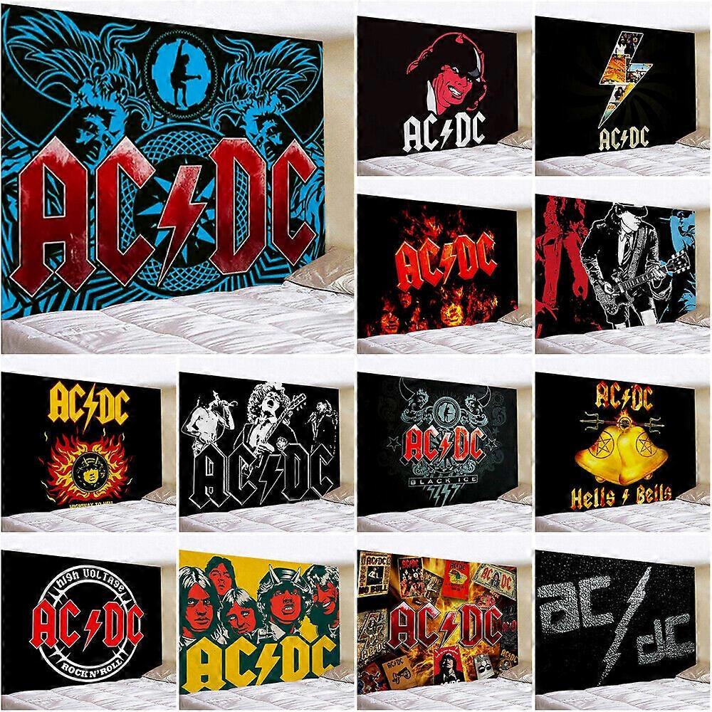 3D Large ACDC Rock Band Tapestry Wall Hanging Bedspread Blanket ...