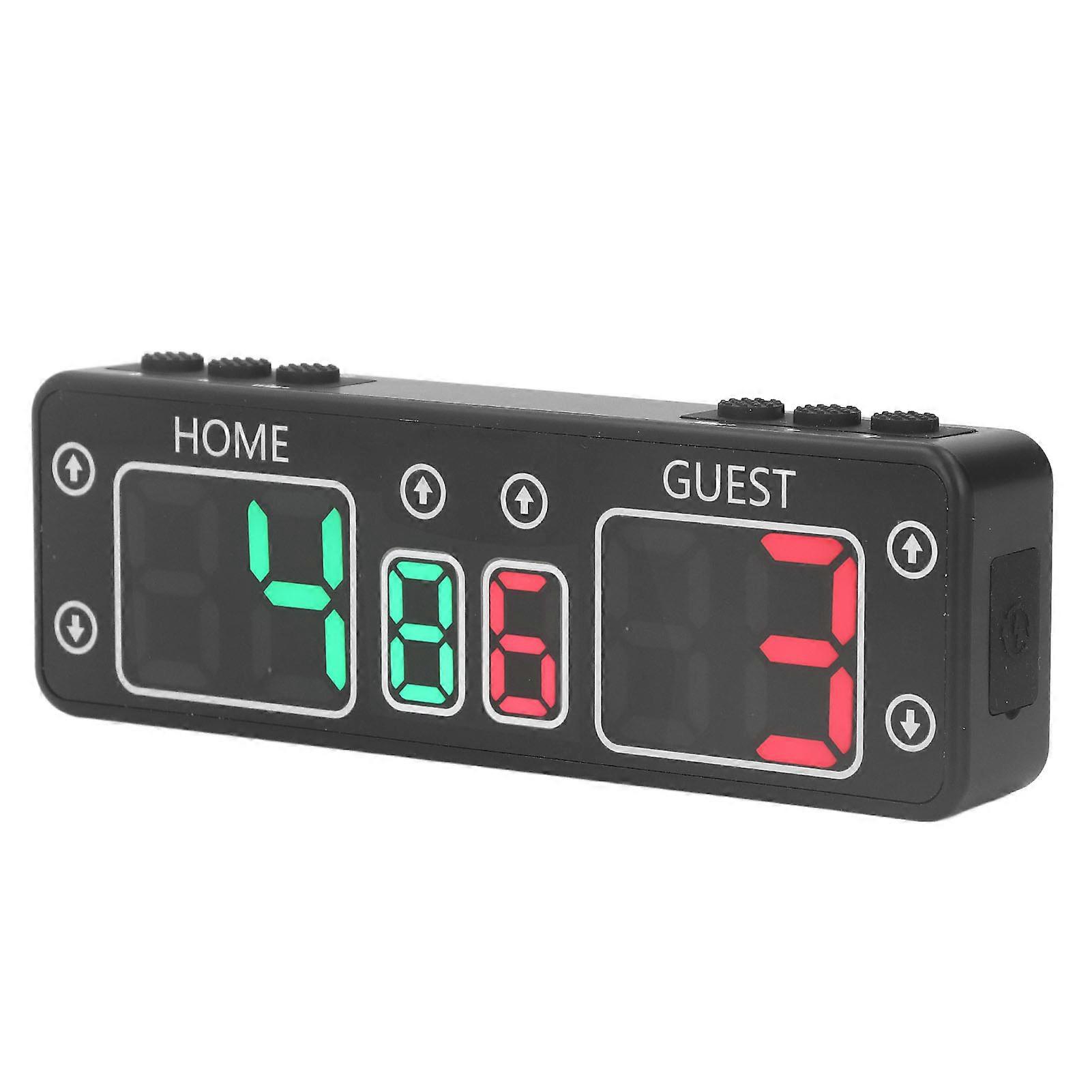 6-Digit Portable LED Digital Score Keeper with Countdown Timer, Magnetic & Battery Powered, 100 ...