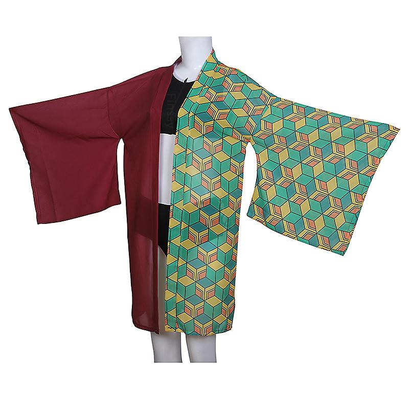 Anime Costumes Demon Slayer Cosplay Costume Nezuko Tanjirou Kochou ...