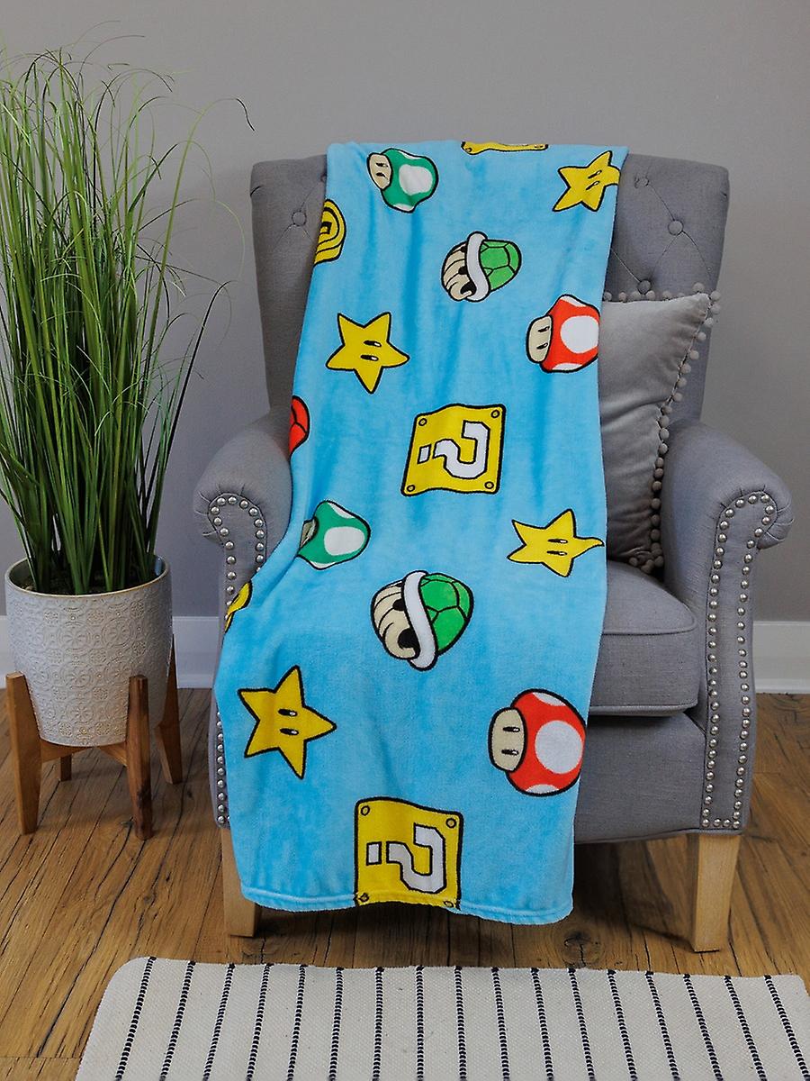 Nintendo Super Mario Continue Fleece Blanket | Fruugo UK