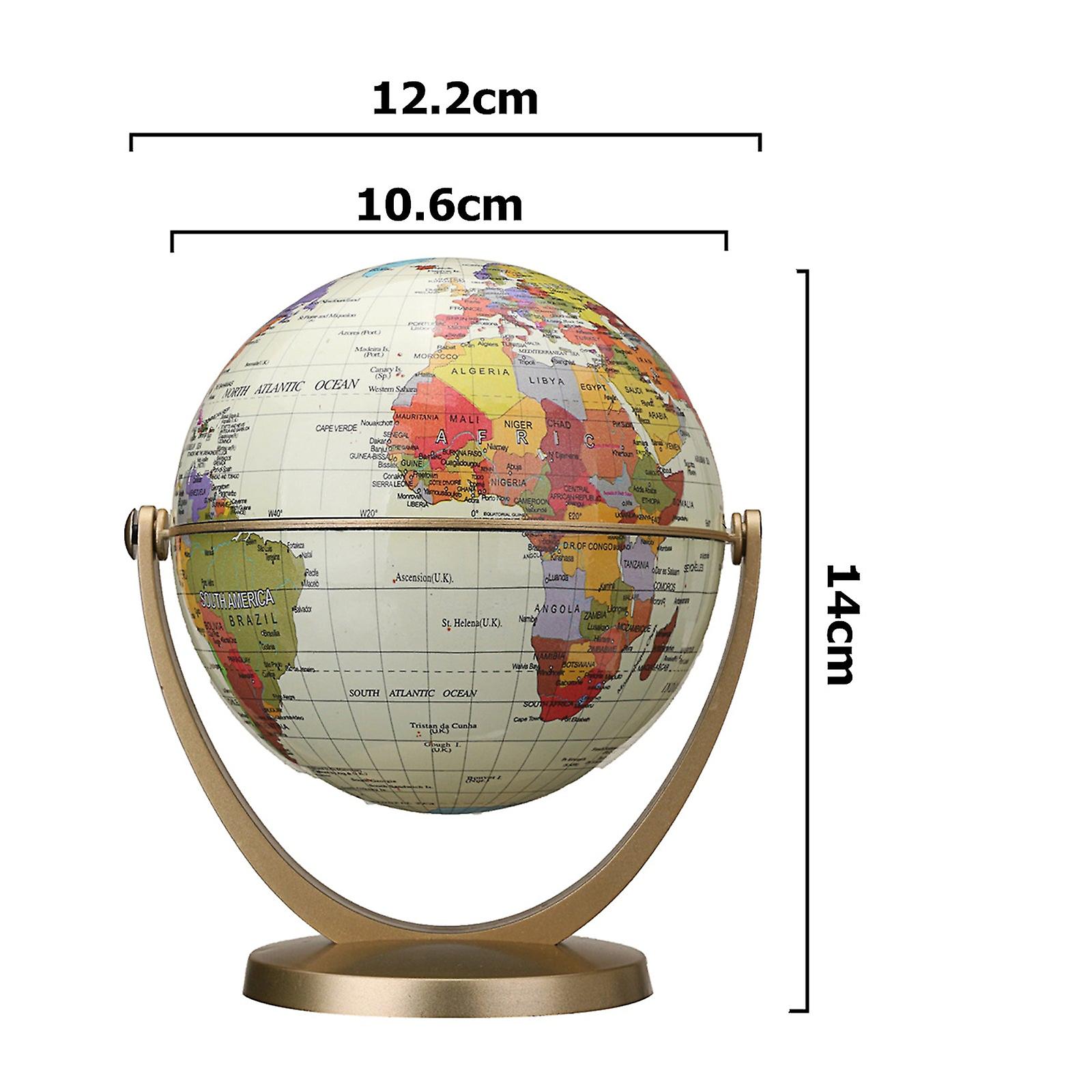 World 360 Map TOPGLOBE 30cm Educational World Globe 360° Rotating