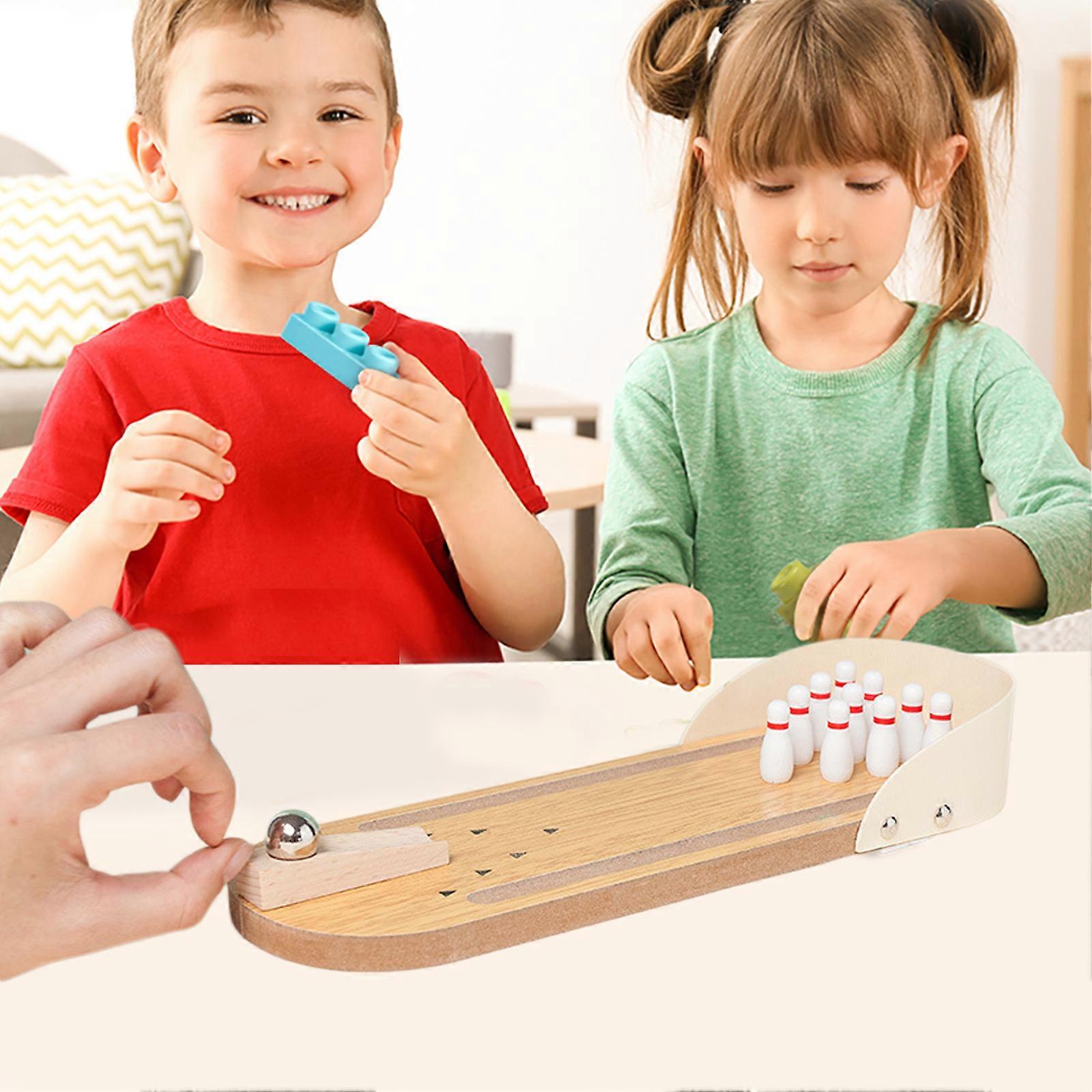 1 Set Tabletop Mini Bowling Game Set Novelty & Interesting Mini Desktop ...