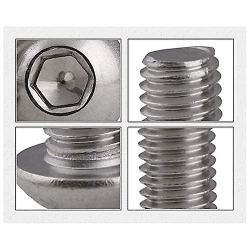 M3/M4/M5/M6/M8/M10 Pan Head Screws A2 Stainless Steel | Fruugo UK