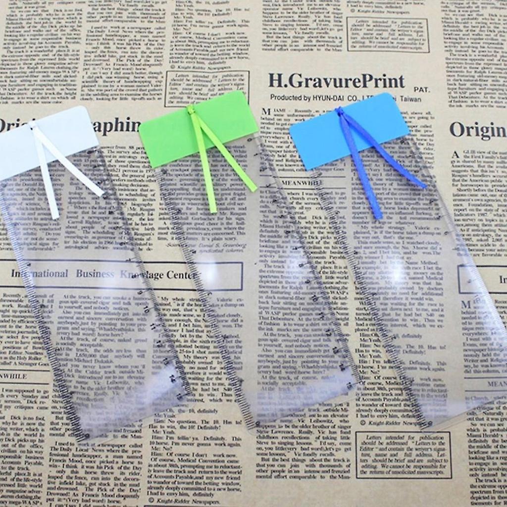 Hand Held Bookmark Ruler Magnifying Glass for Reading Small Fonts Maps ...
