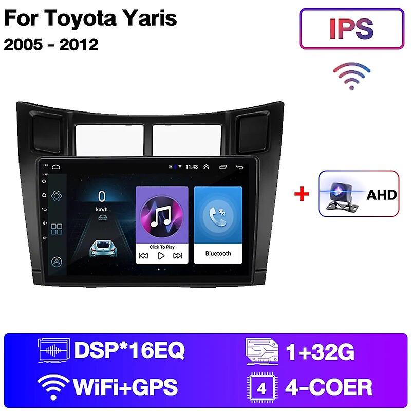 Car Audio Carplay Android Auto Wireless 4g Wifi For Toyota Yaris 2007 ...