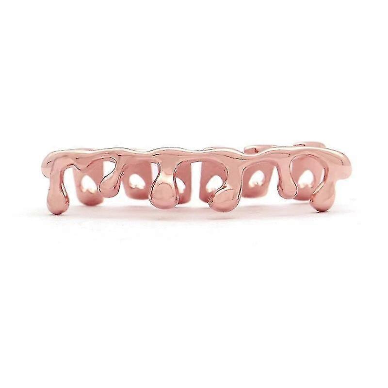 Gold Teeth Grillz Drip Shape Grills Dental Top Bottom Grillz Hip Hop ...