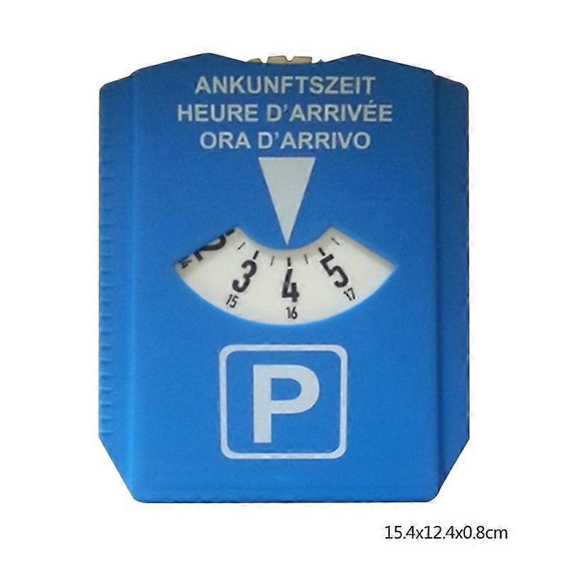 Car Parking Disc Timer Clock Arrival Time Display Blue Plastic Parking ...