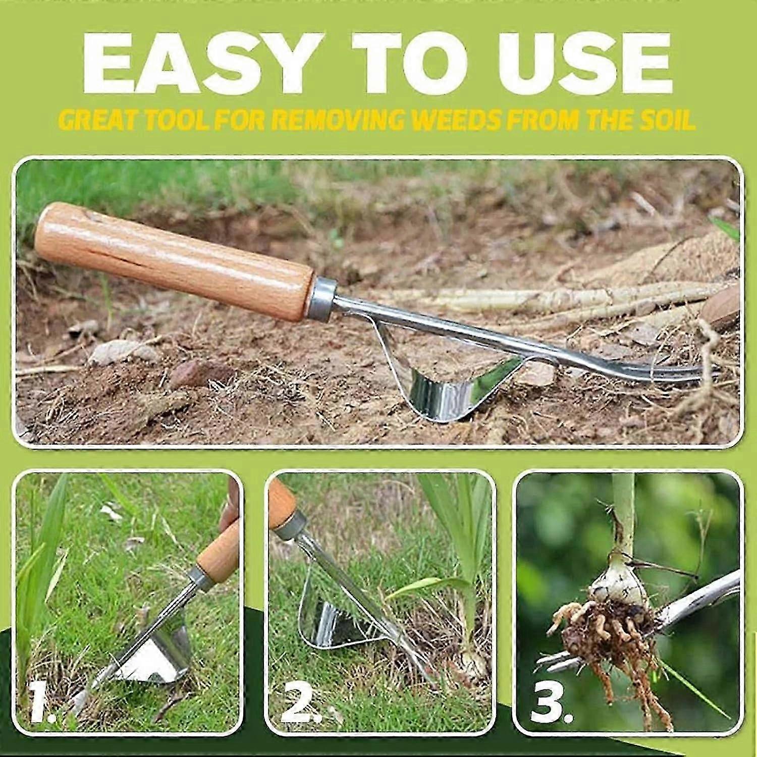 Manual Weeder, Hand Weeder for the Garden, Stainless Steel, Manual ...