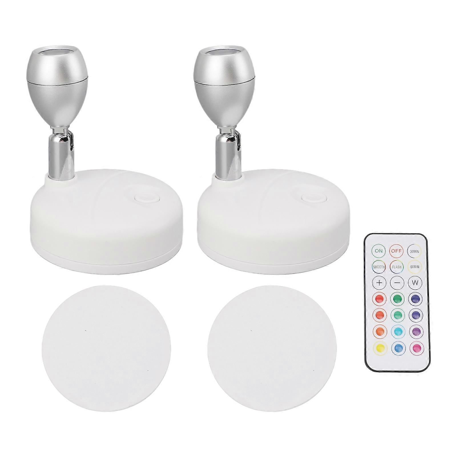 Indoor Wireless Spotlight with Remote Control 13 Colors Rotatable ...