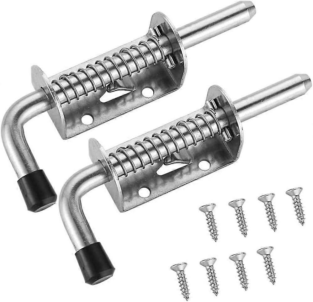 2Pcs Latch Garage Door Lock Gate Latch Door Lock Shed Spring Latch 304 ...