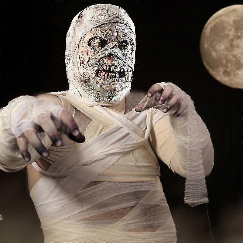 Halloween mummy mask, Zombie Latex Mask, Halloween Mask Horror Party ...