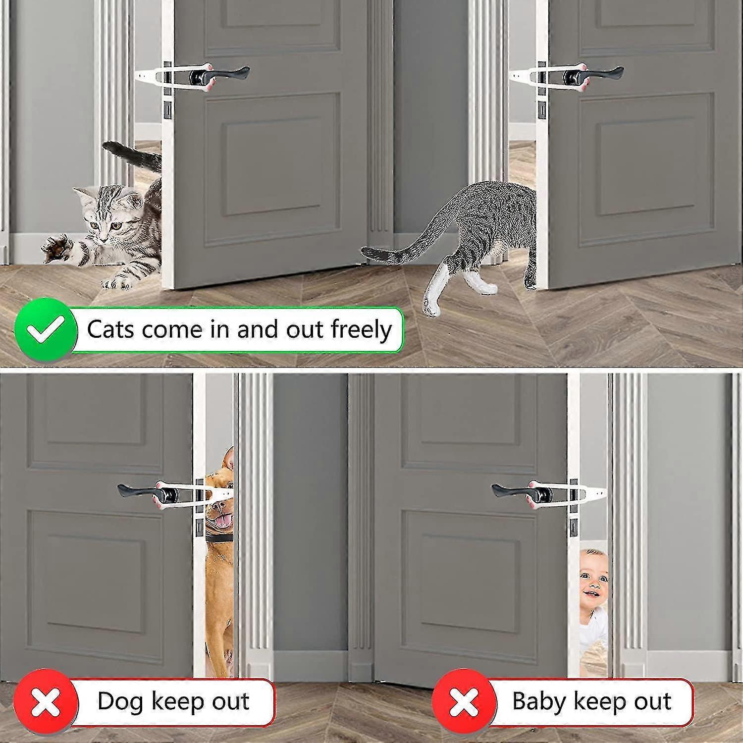 Cat Door Holder Latch,adjustable Cat Door Alternative To Keep Dogs Out ...