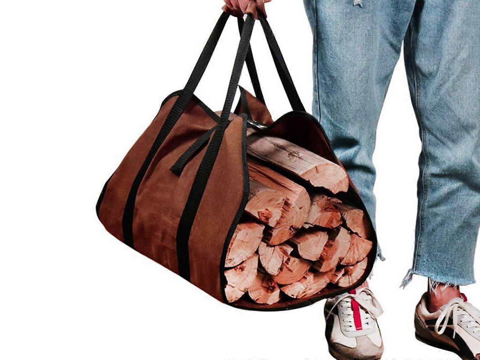 1PCS Firewood Log Carrier Fireplace Wood Storage Bag Tote Bag | Fruugo UK