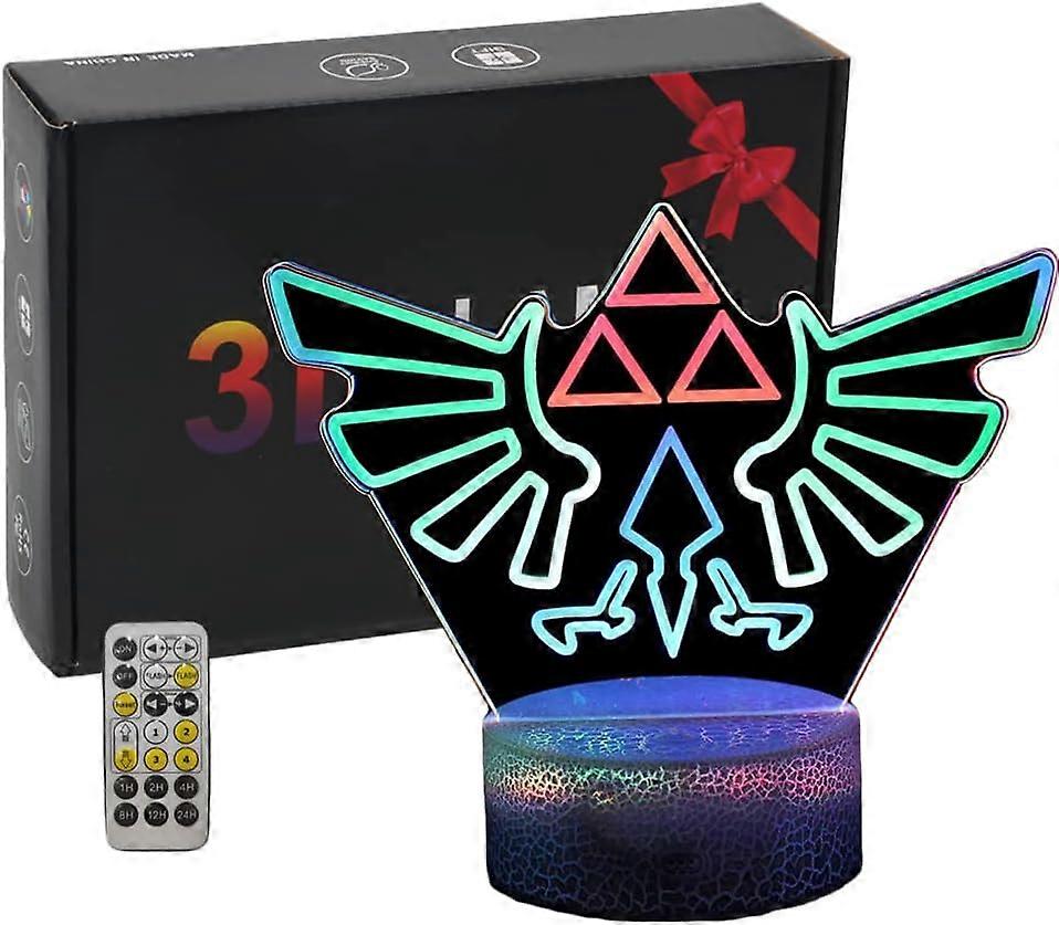 Father's Day Gift The Legend of Zelda Illusion 3D Night Light 3 Colors ...