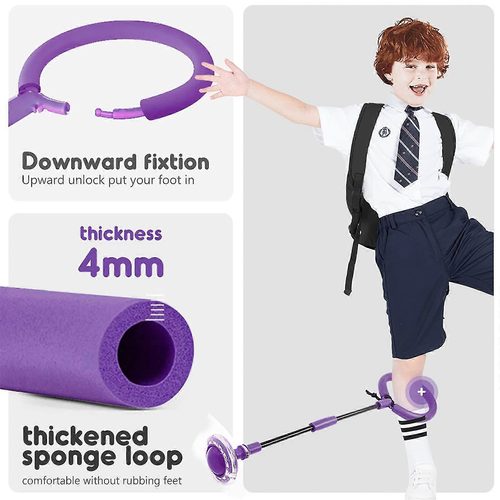 kids foldable ankle skip ball flash jump colorful sport swing ball ...