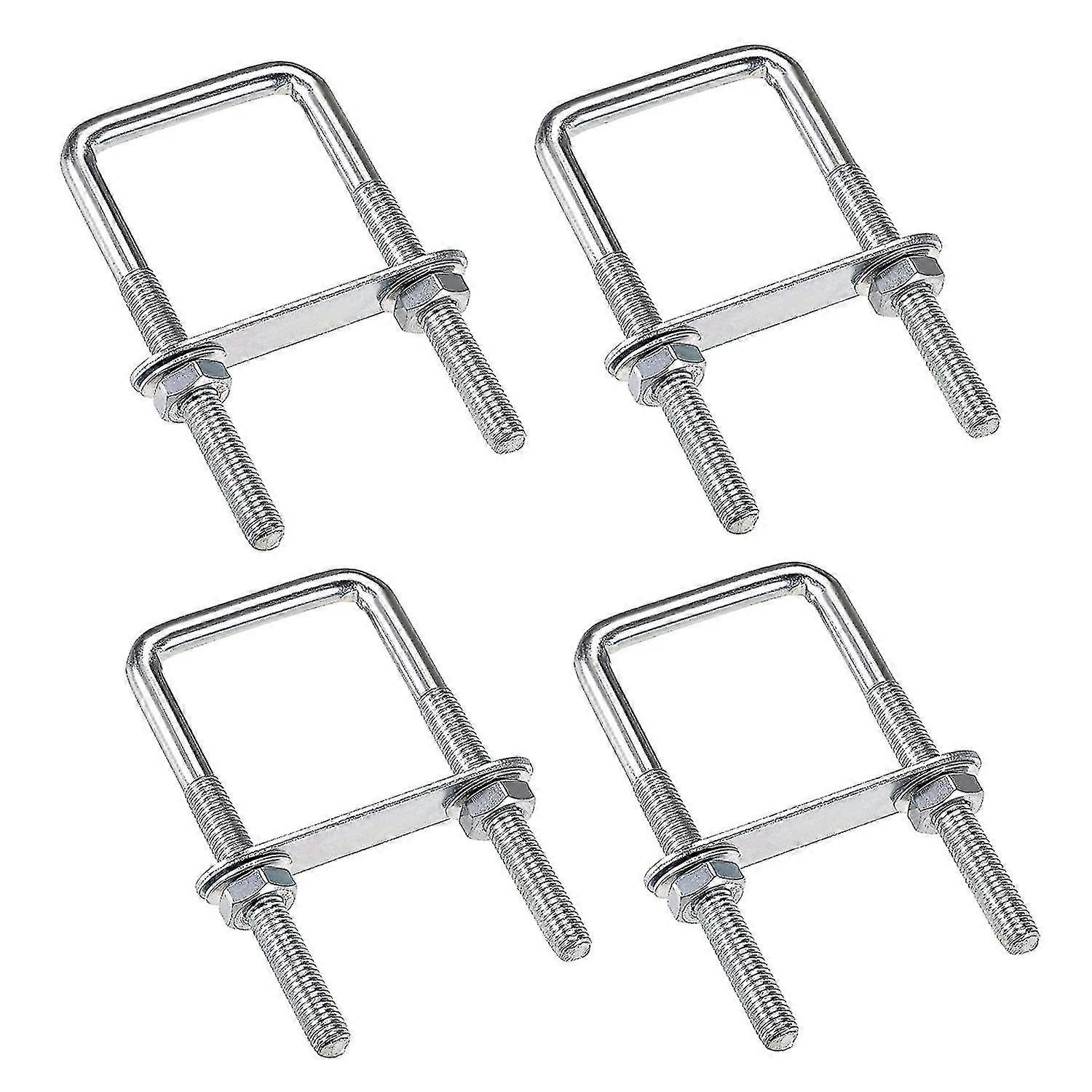 4 stycken U-bultar M6 U-bult 80 x 50mm, rostfritt stål U-bult med ...