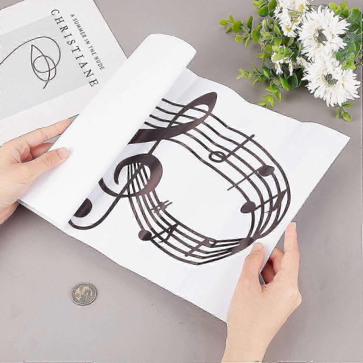 Music Note Wall Stickers Vinyl Decal Music Wall Art Large Black PVC ...