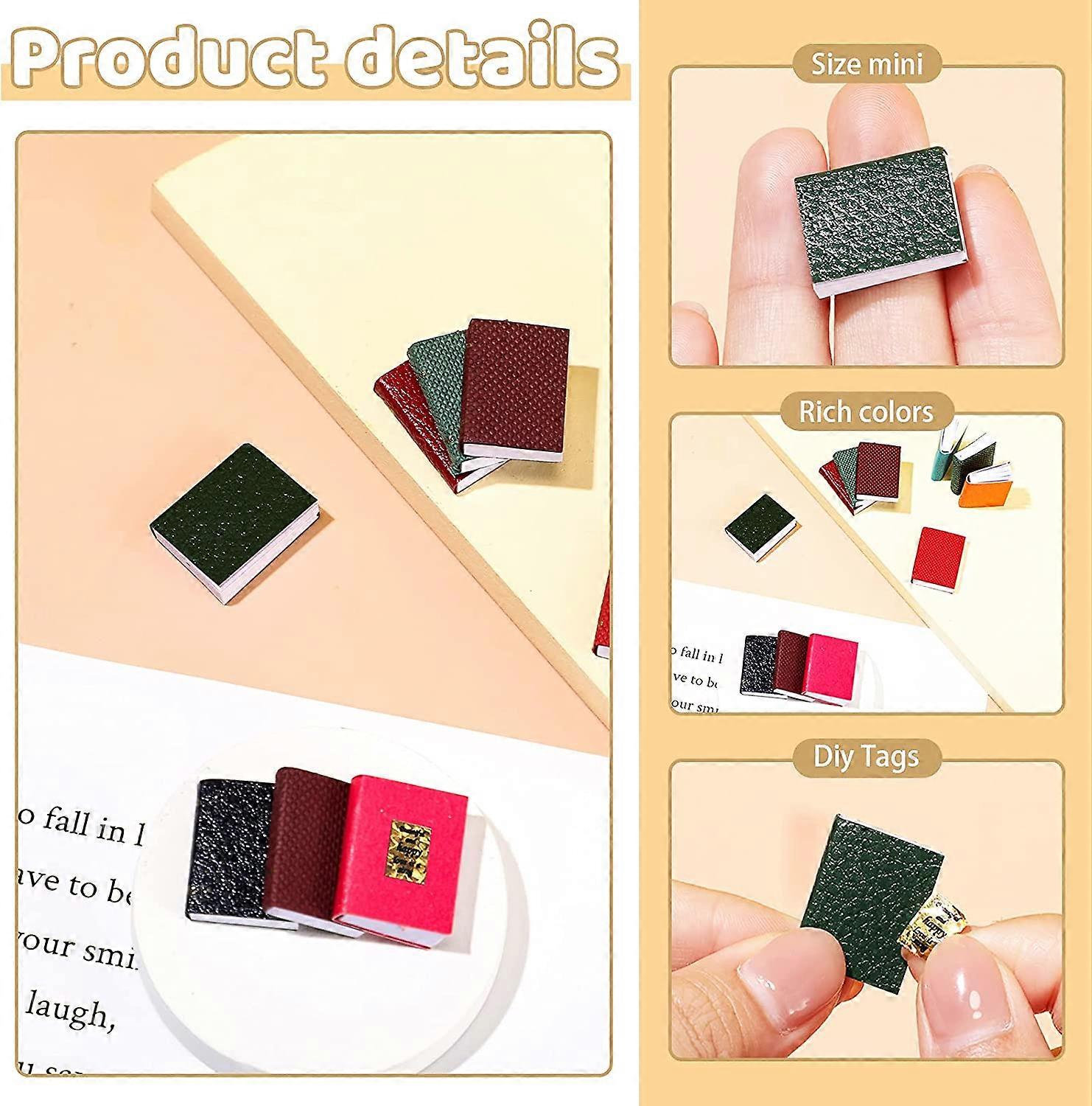 30 Pieces 1:12 Scale Miniatures Dollhouse Books Assorted Timeless ...