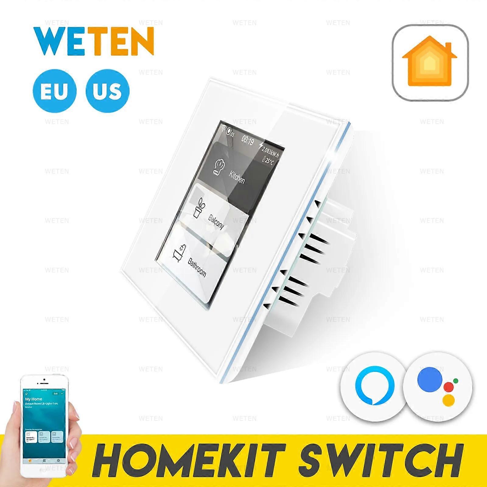 Smart Switch Homekit Wifi Light Switch Curtain Switch, LCD Screen Touch ...