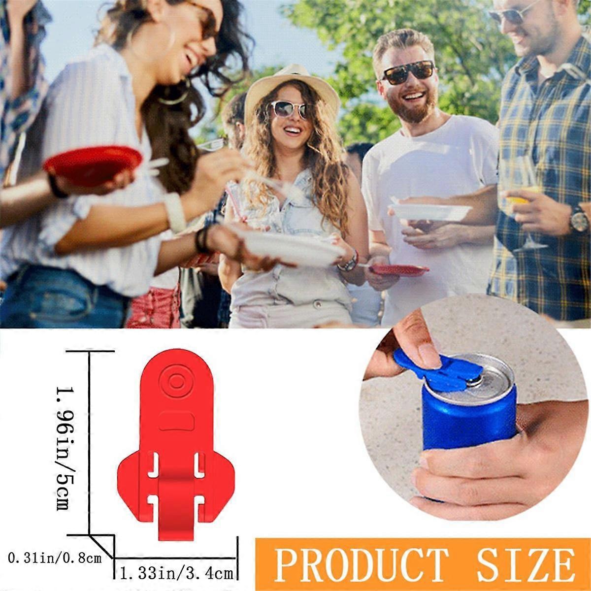 24 PCS Manual Easy Can Opener Colorful Drink Can Protector Cap ...