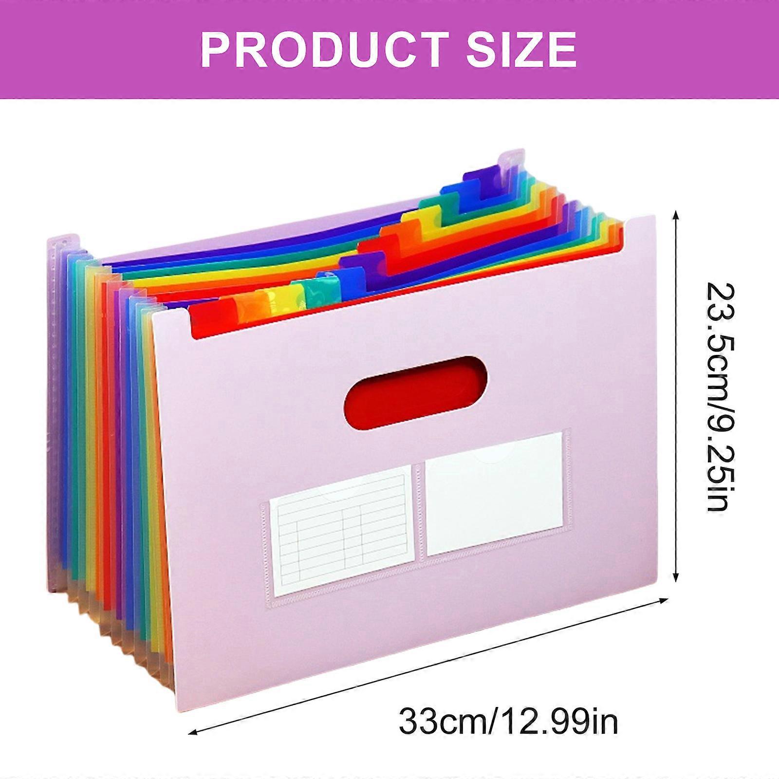 A 4 Multi-Layer Document Organiser Expanding File Folder Document ...