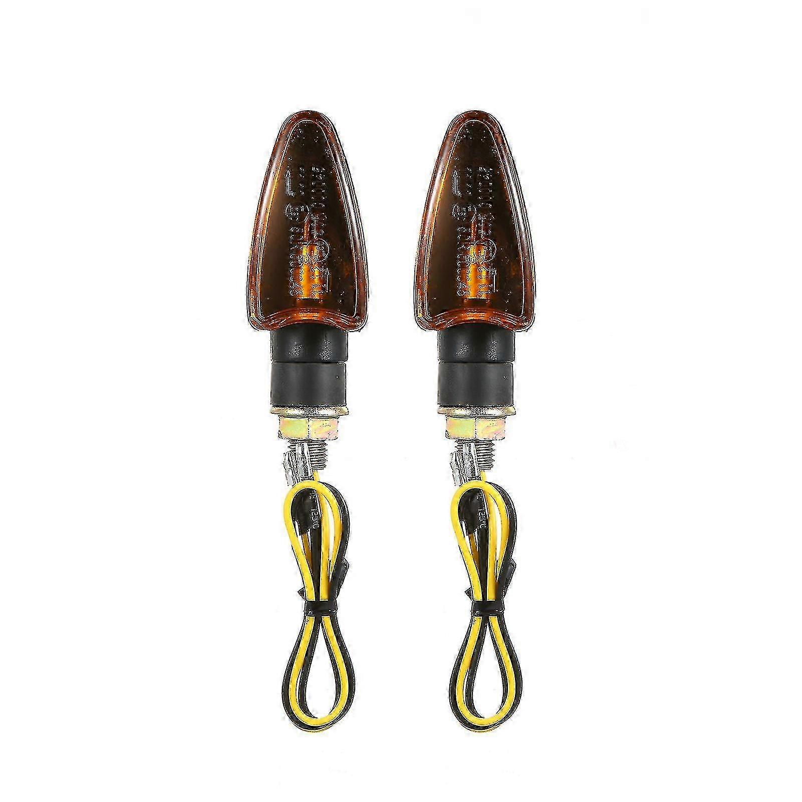 4pcs 12v Motorcycle Bike Bulb Amber Front & Back Turn Signal Indicator ...
