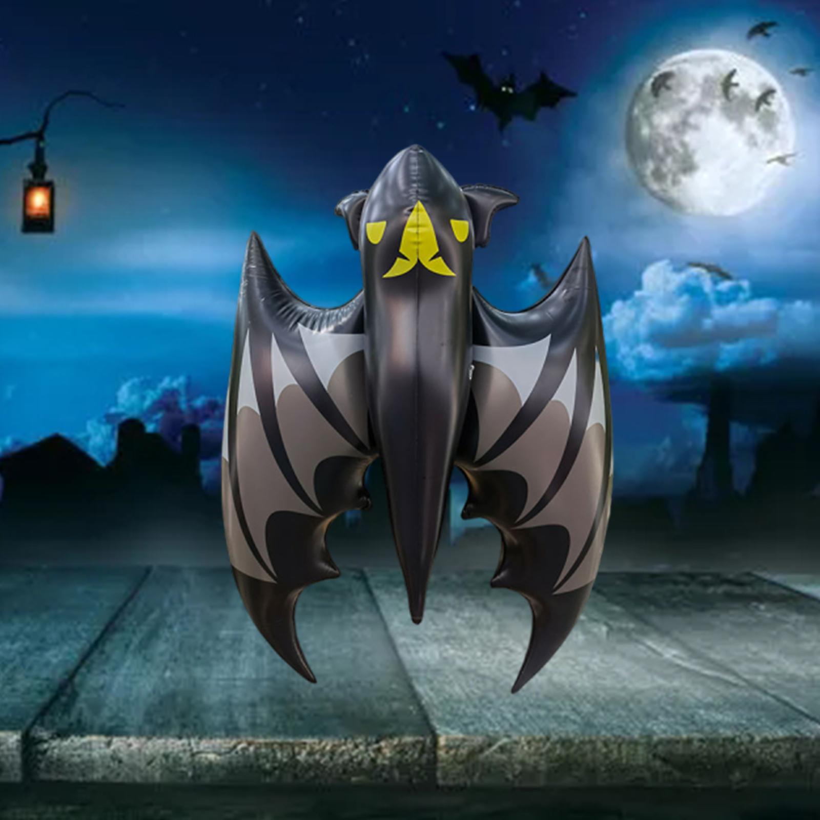 95cm Inflatable Black Bat Hanging Bat Halloween Holiday Party Bar Pub ...