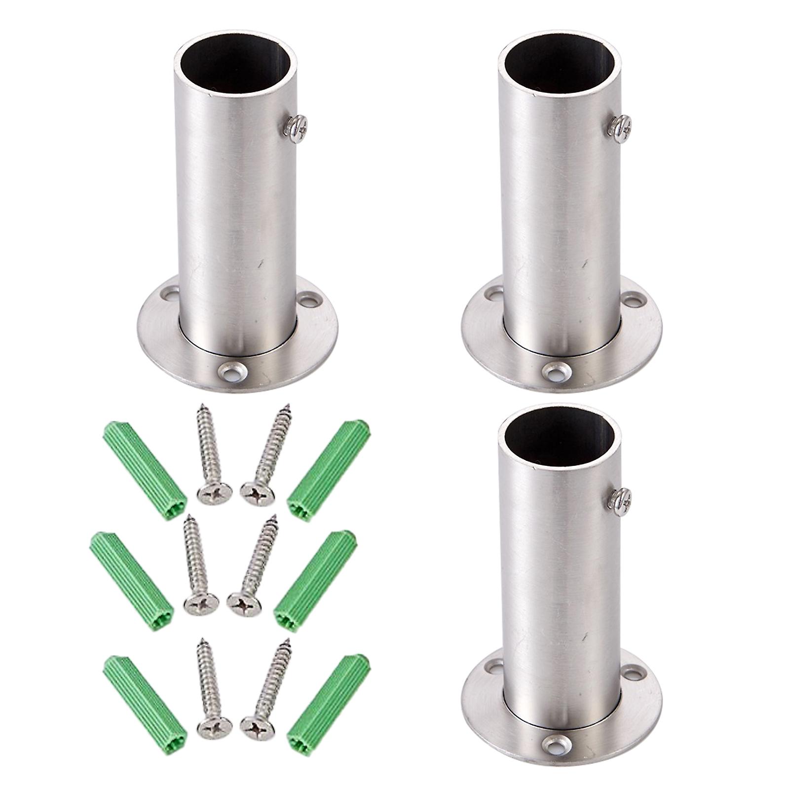 3pcs Replacement Rod Ground Pool Deck Flanges Ladders Closet Wood 6 ...