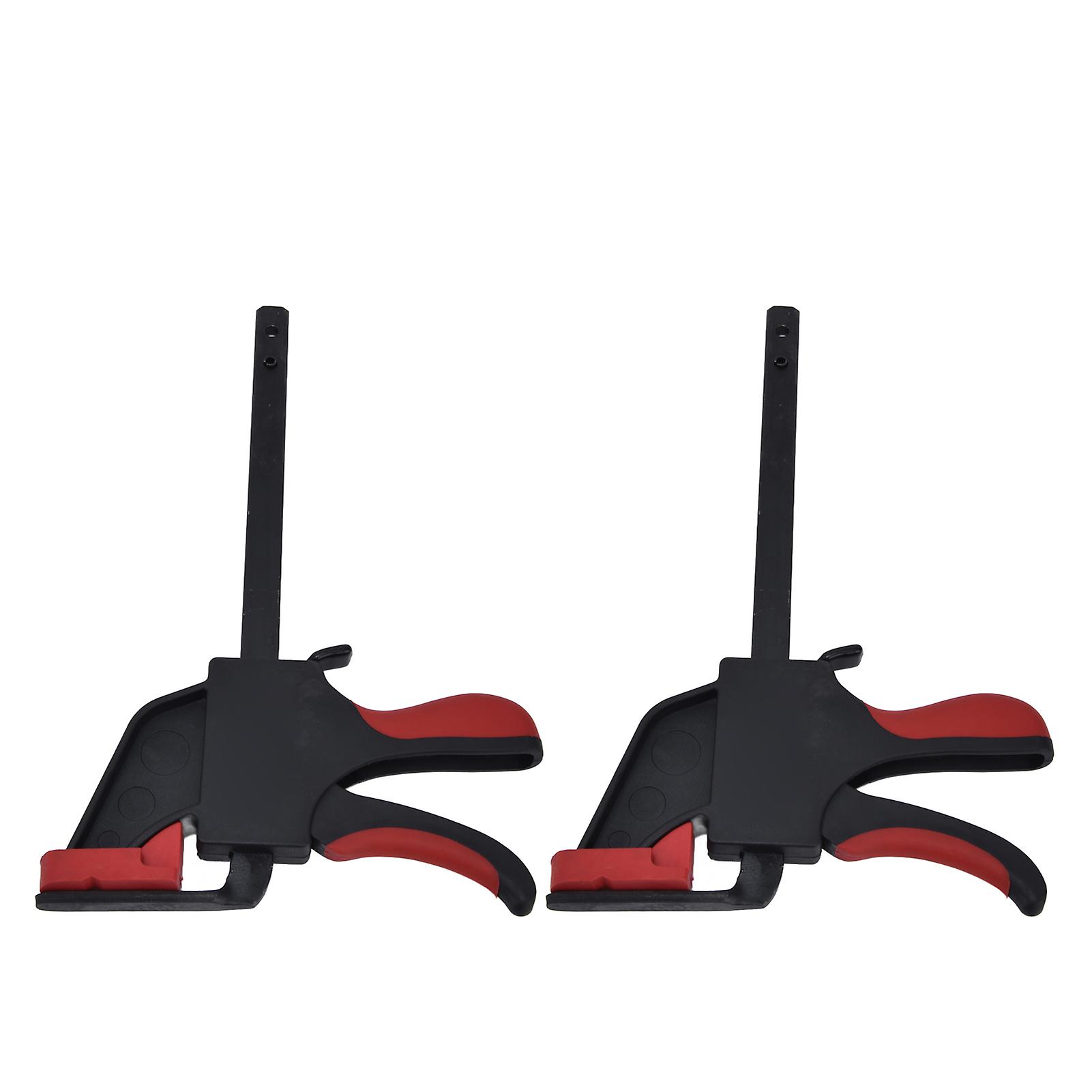 2Pcs Single Handed Automatic Track Quick F Clamps Set for Woodworking ...