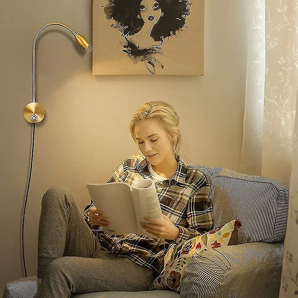 Dimmable Led Reading Lamps,wall Mount Reading Lights For Bed Headboard ...