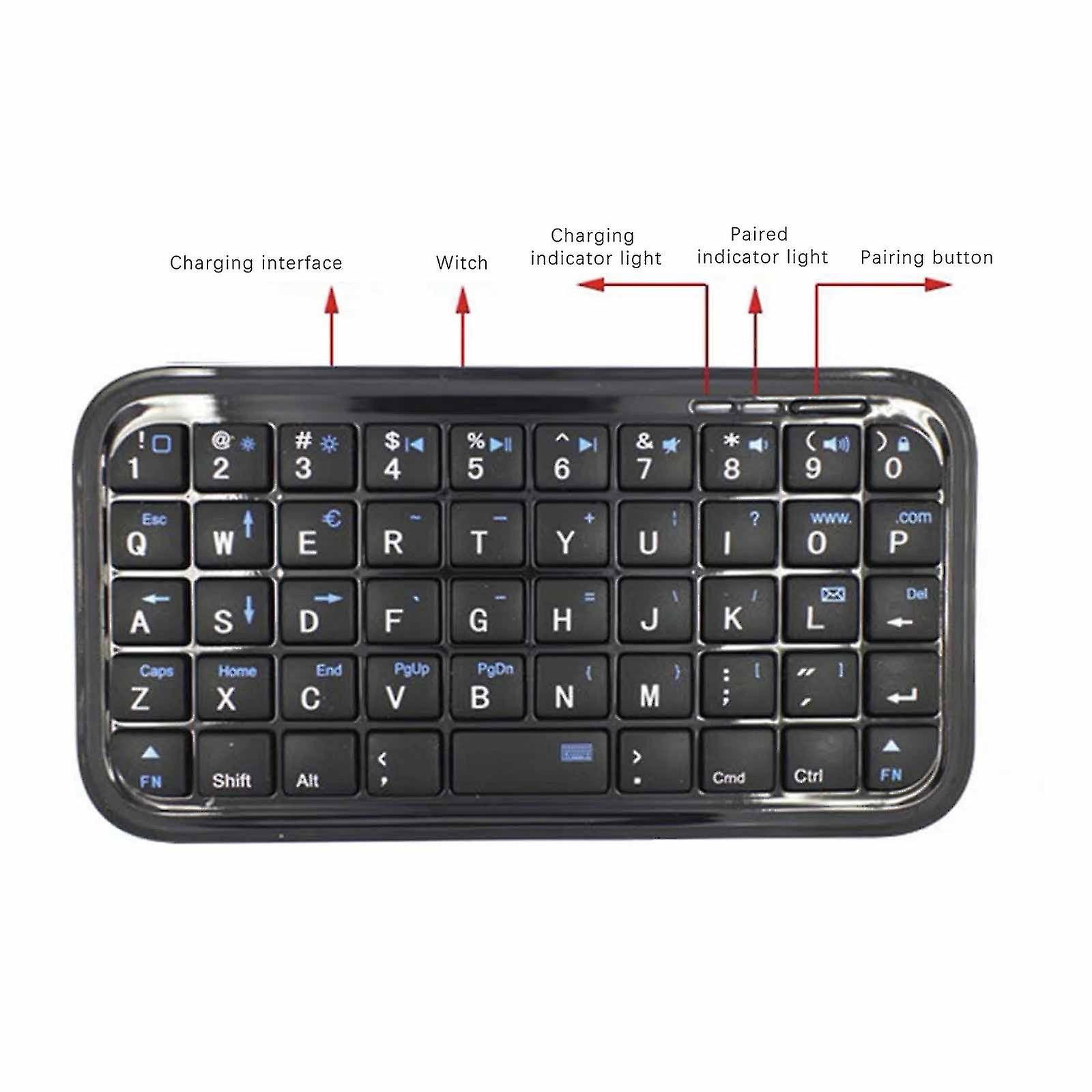 Pocket Keyboard Multi System Universal Wireless Bluetooth Mini Portable ...