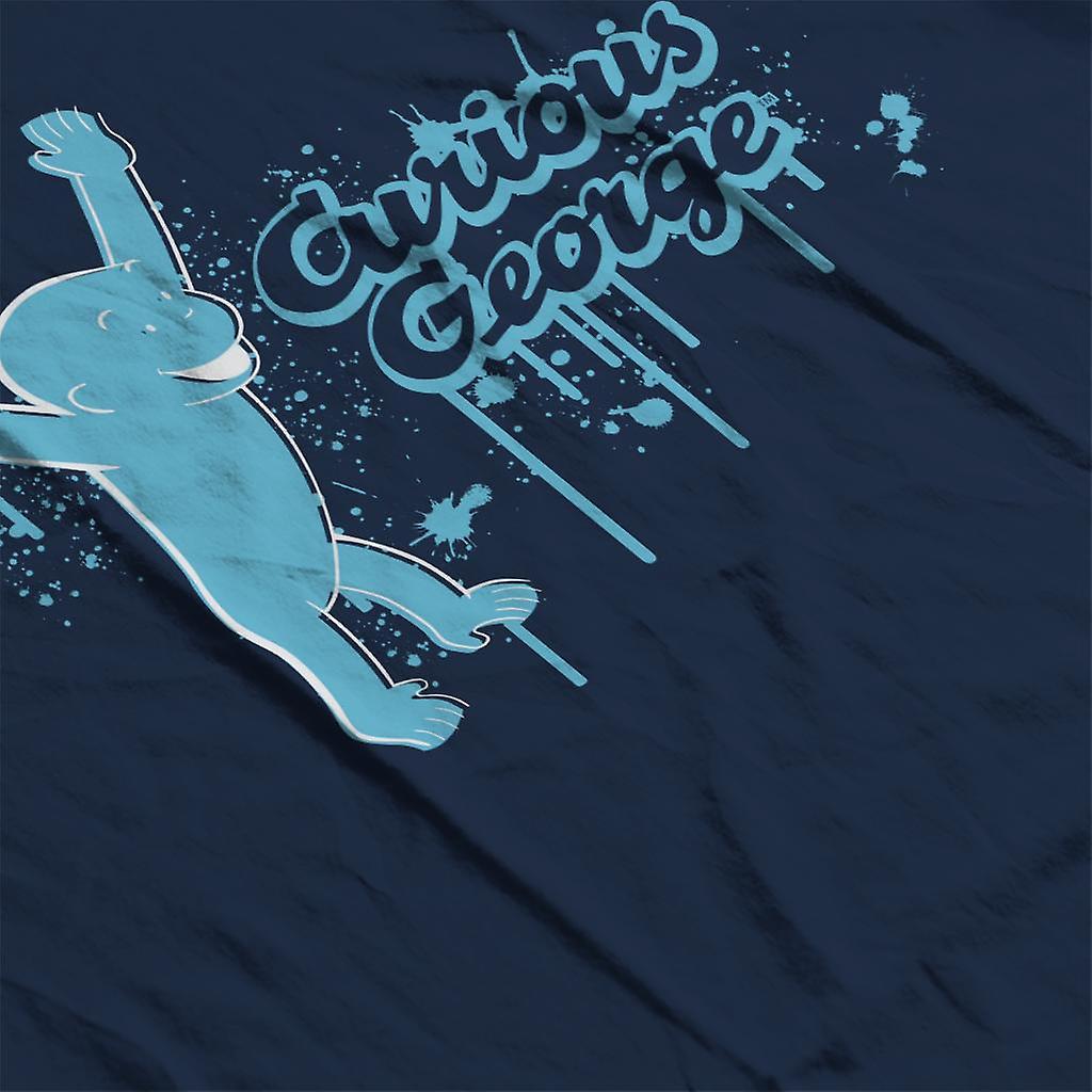 Curious George Paint Drip Logo Men's T-Shirt | Fruugo US