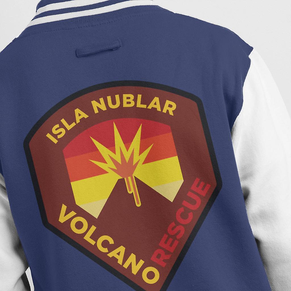 Jurassic Park Isla Nublar Volcano Rescue Men's Varsity Jacket | Fruugo US