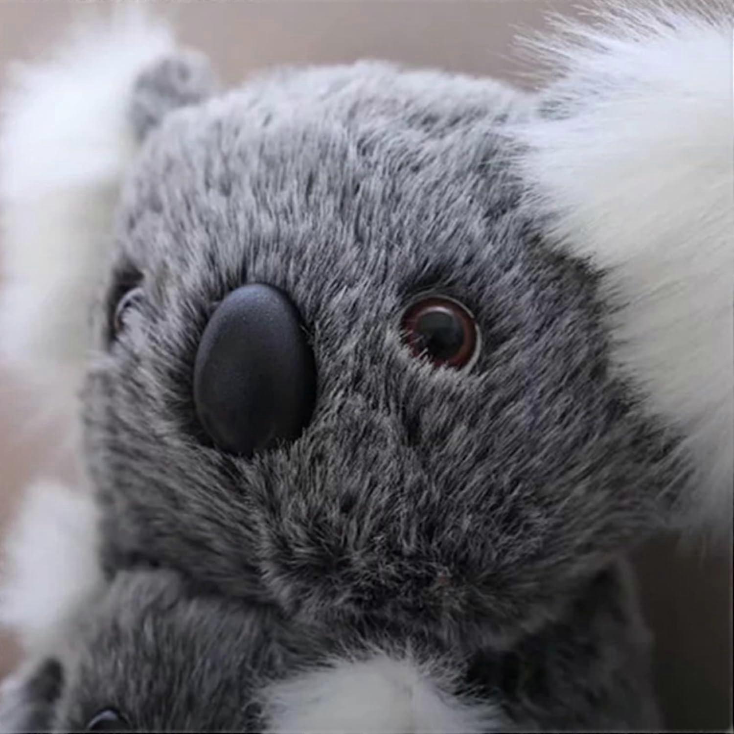 Mum and Baby Koala Bear Plush Stuffed Animal Simulation Koala Doll Toy ...