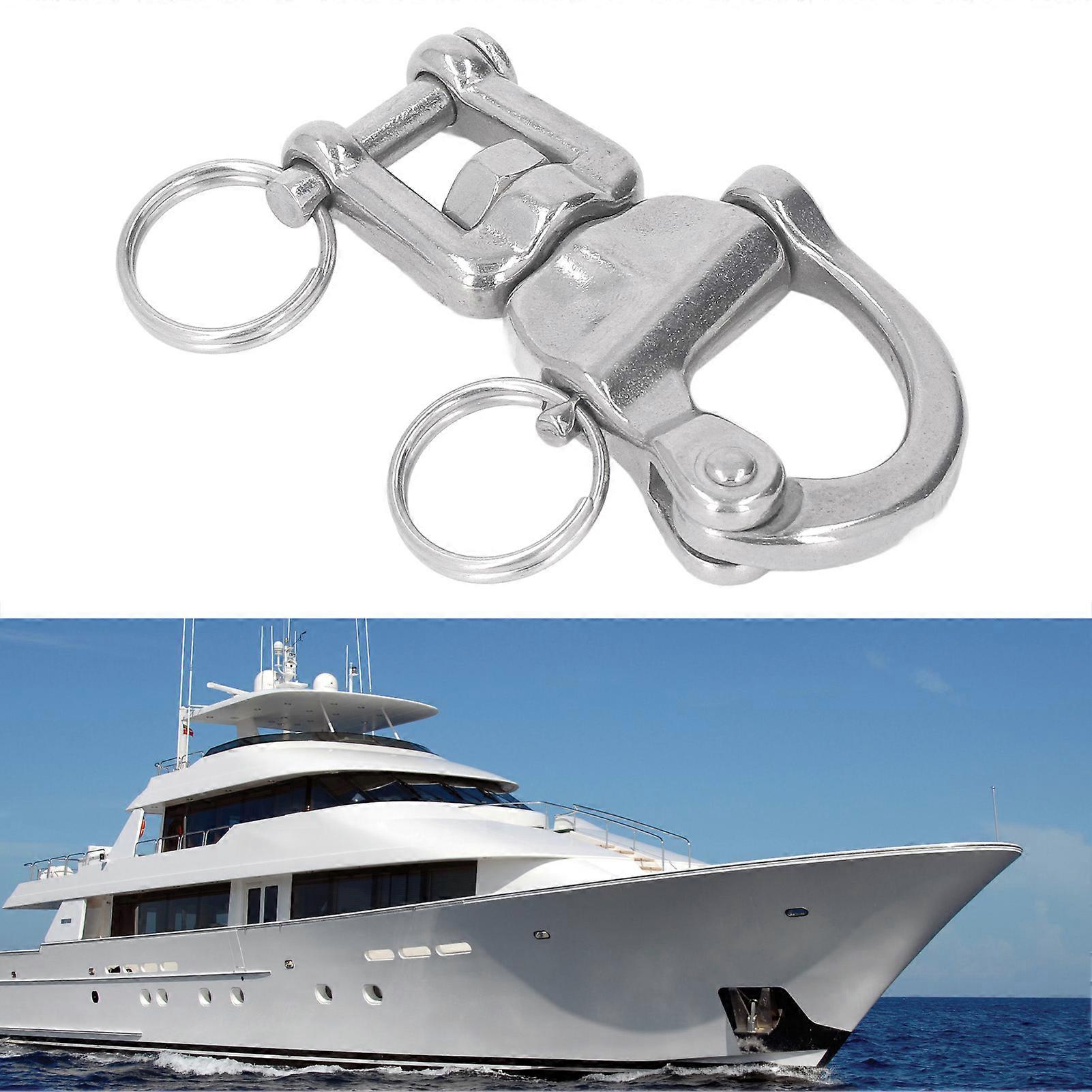 Marine Swiveling Snap Hook Shackle Rapid Release 316 Stainless Steel ...