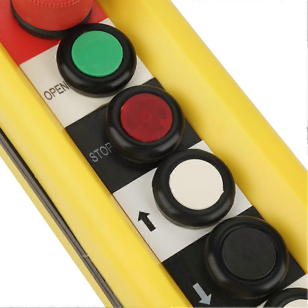 Crane Chain Hoist Push Button Switch Lifting Pendant Controller with Emergency Stop | Fruugo UK
