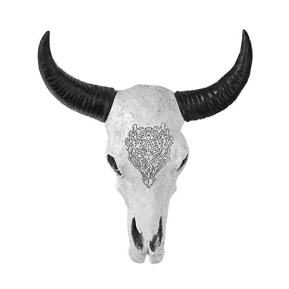 Ox- Wall Hanging Sculpture Skull Bull Statue Retro Decorative Article ...