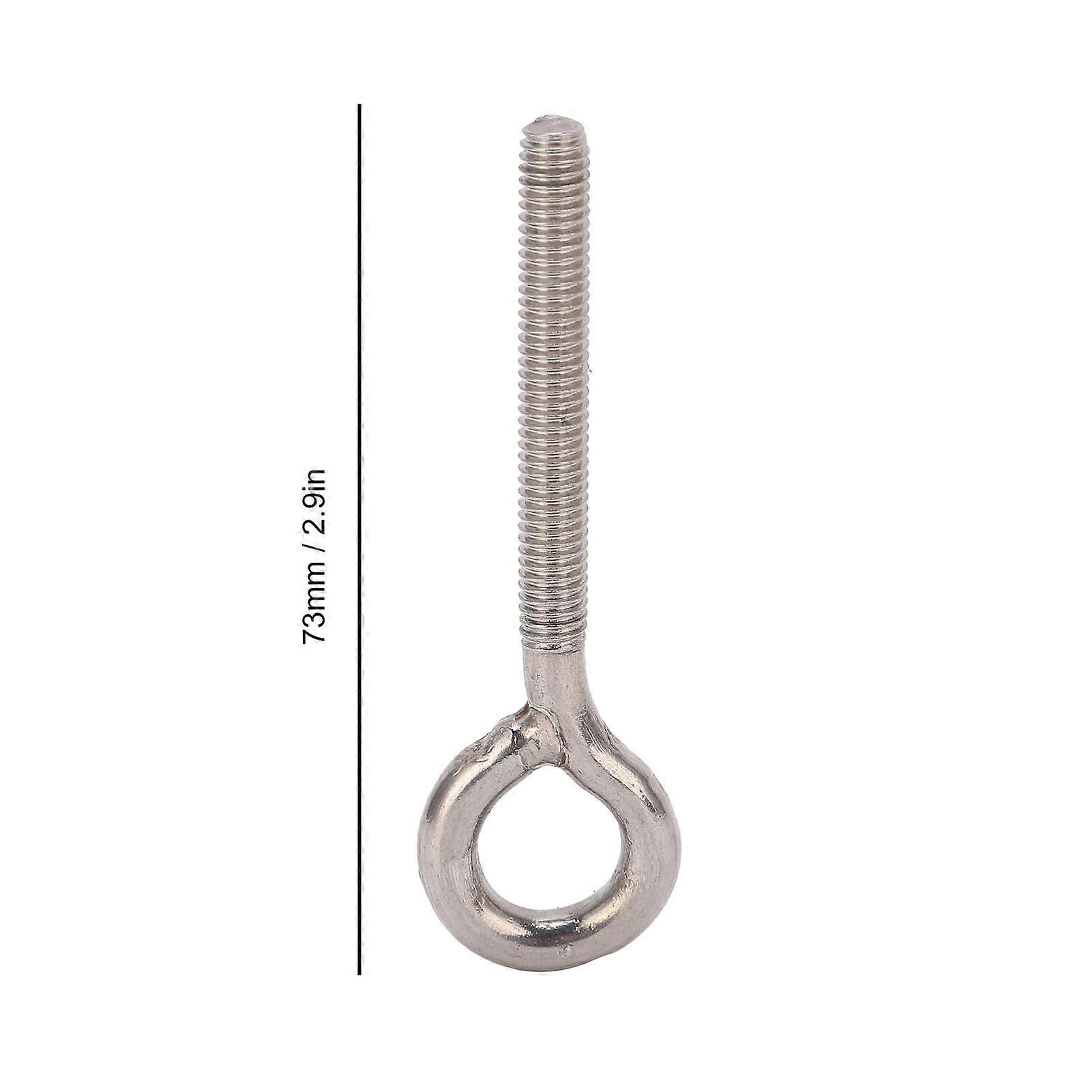 10 Pack M6 Eye Screw Lifting Eye Bolts Stainless Steel Eye Screws Eye ...