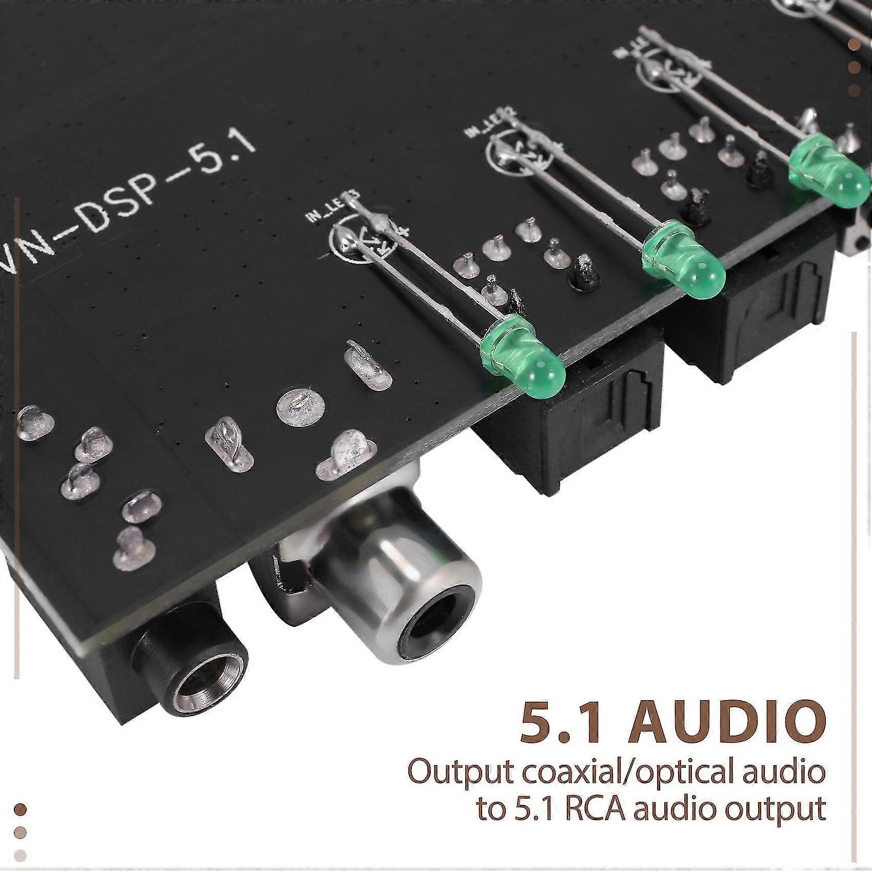 Dac Module 5.1 Channel Ac-3 Pcm Digital Optical Dts Rca Hifi Stereo ...