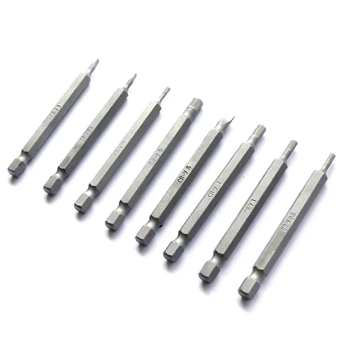 50Pcs Extra Long Reach Bit Set 75mm Security Screwdriver Bits Star Hex Square Spanner Bit ...