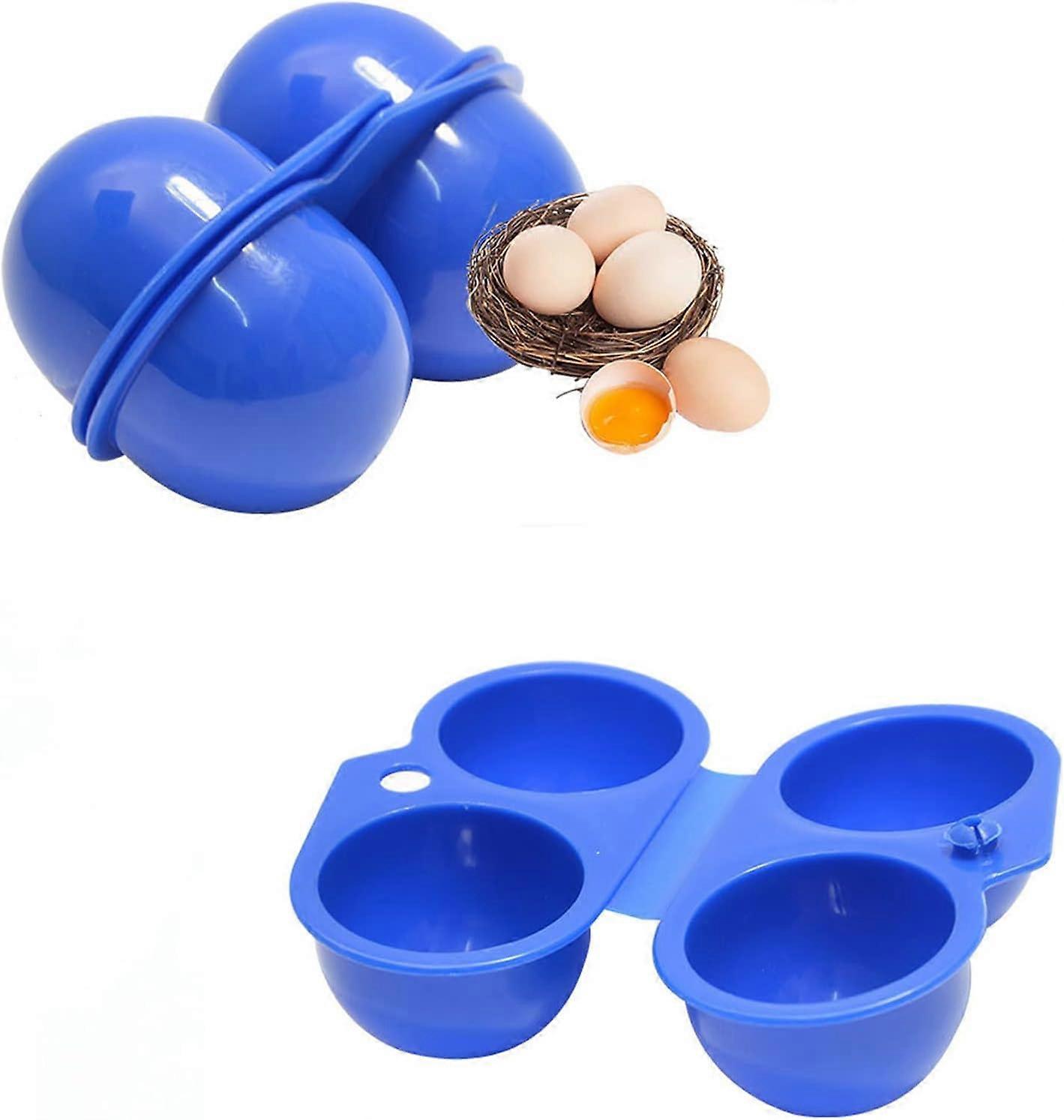 2 Grids Egg Refrigerator Storage Container Case Plastic Protective Box ...