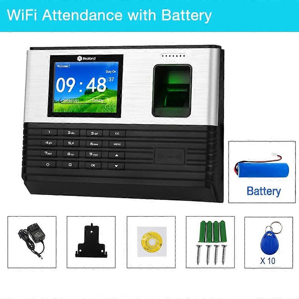 2.8inch Wifi RFID Biometric Fingerprint Time Attendance TCP/IP USB ...