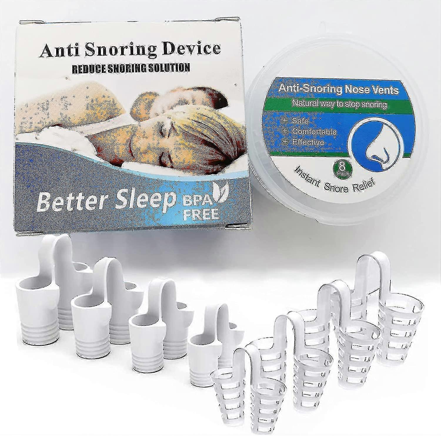 8 Pack Nose Vents Anti Snoring Devices - Different Sizes Breathing ...