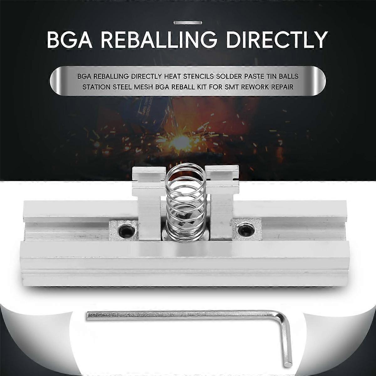 BGA Reballing Directly Heat Stencils Solder Paste Tin Balls Station ...