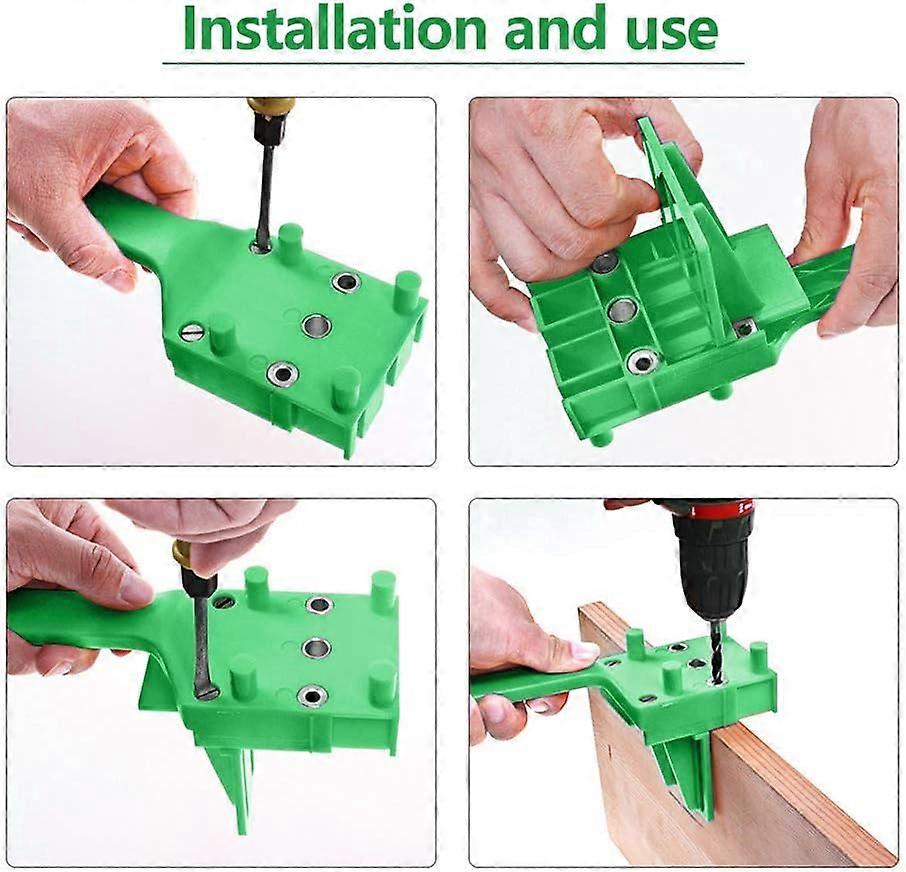 41 PCS Dowel Drilling Jigs Dowel Drilling Jig Kit Straight Hole Joinery ...